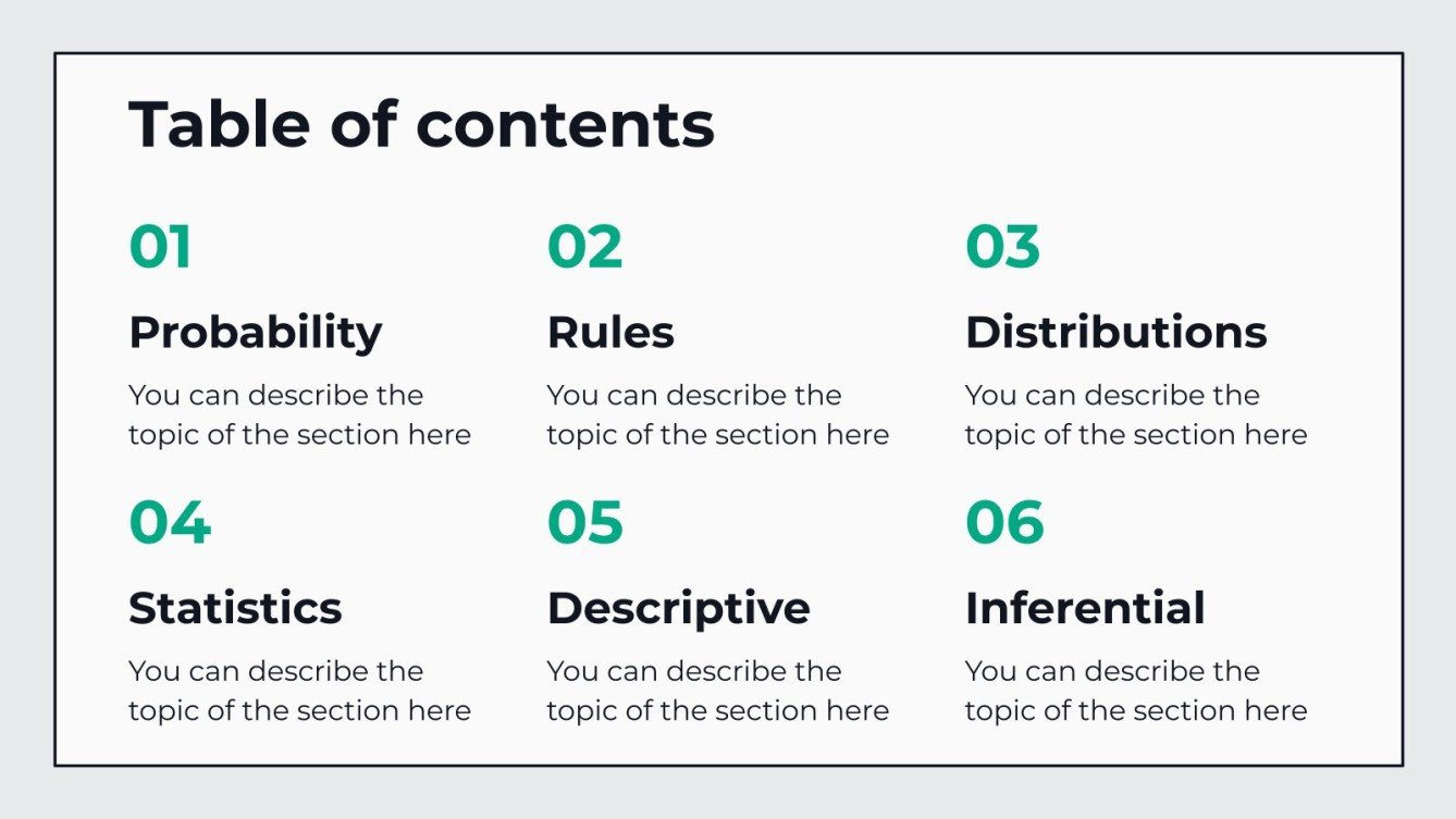 Probability & Statistics - Mathematics | Google Slides & PPT