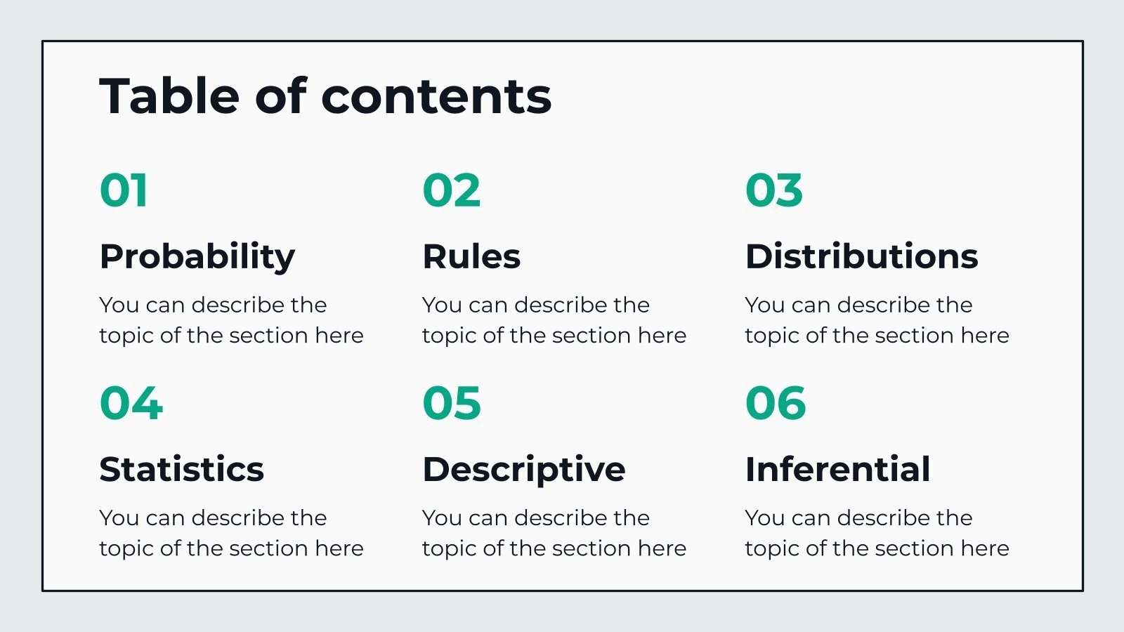 Probability & Statistics - Mathematics | Google Slides & PPT