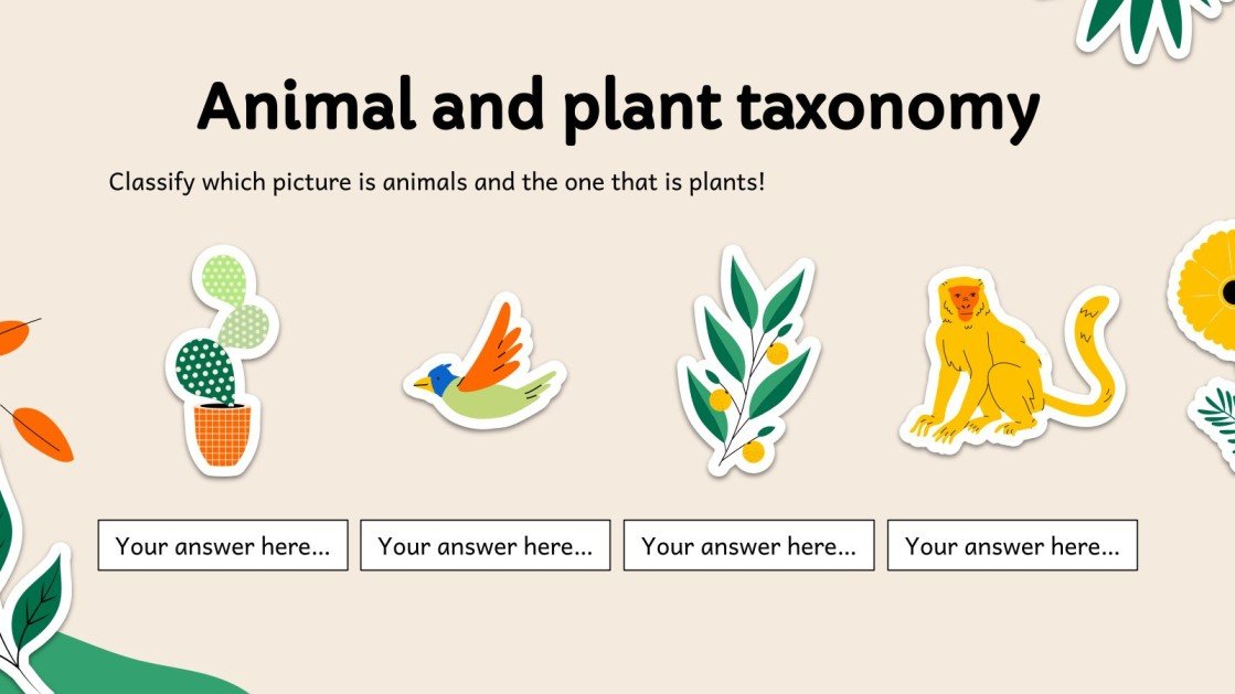 Plants and Animals - Science - Pre-K | Google Slides & PPT