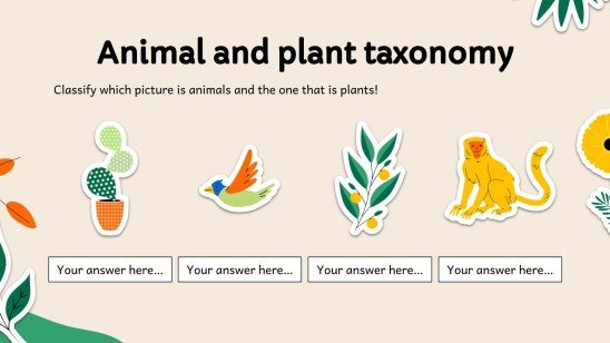 Plants and Animals - Science - Pre-K | Google Slides & PPT