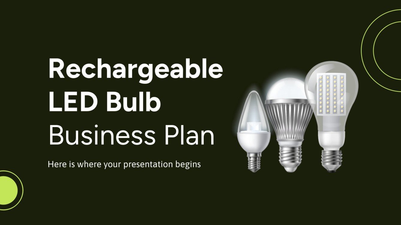 Rechargeable LED Bulb Business Plan | Google Slides