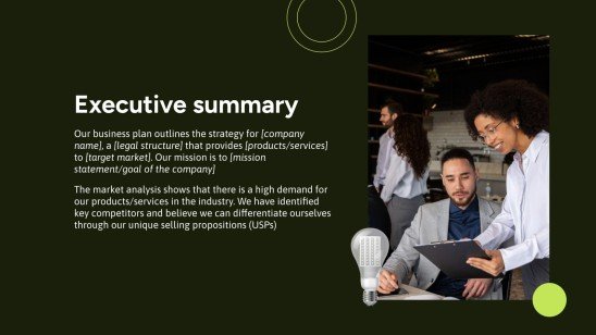 Rechargeable LED Bulb Business Plan | Google Slides