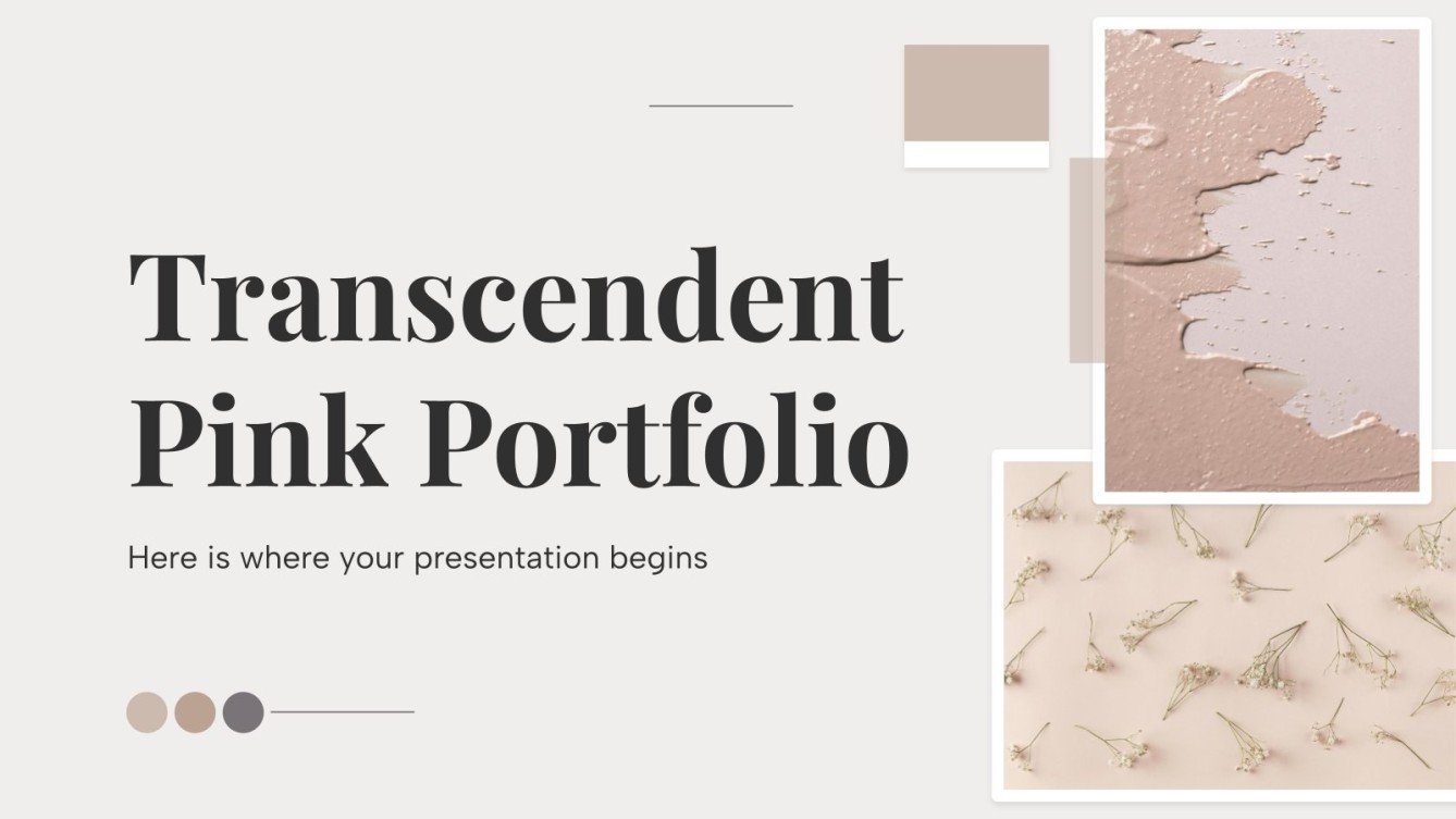Transcendent Pink Portfolio | Google Slides & PowerPoint