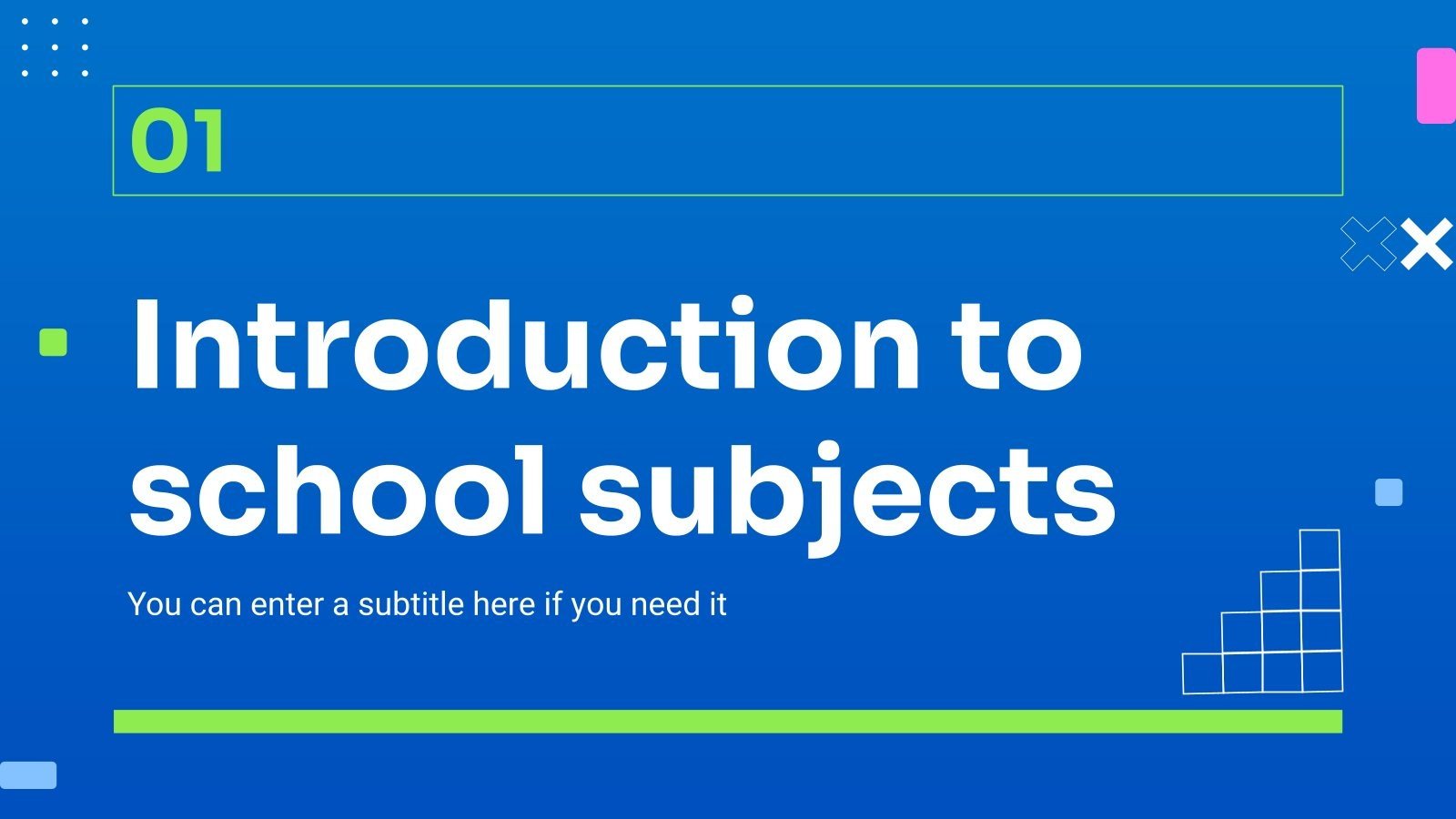 School Subjects and Classroom Vocabulary | Google Slides