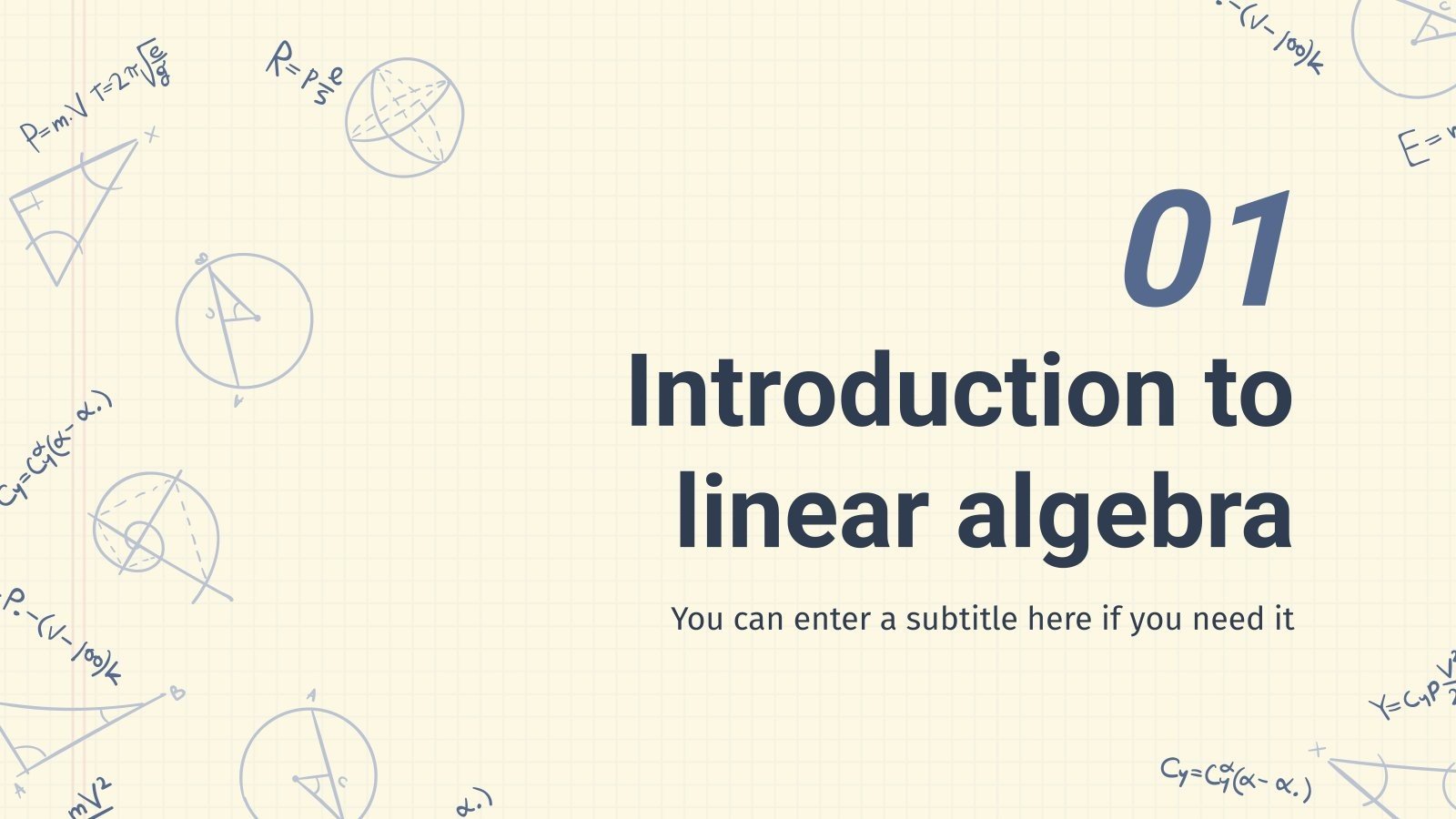 Linear Algebra - Mathematics - 12th Grade | Google Slides