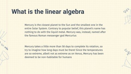 Linear Algebra - Mathematics - 12th Grade | Google Slides