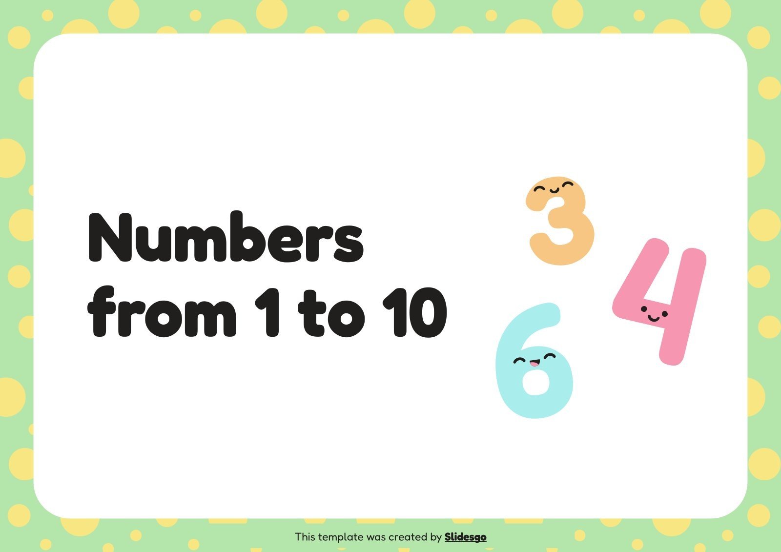 The Numbers from 1 to 10 | Google Slides & PPT