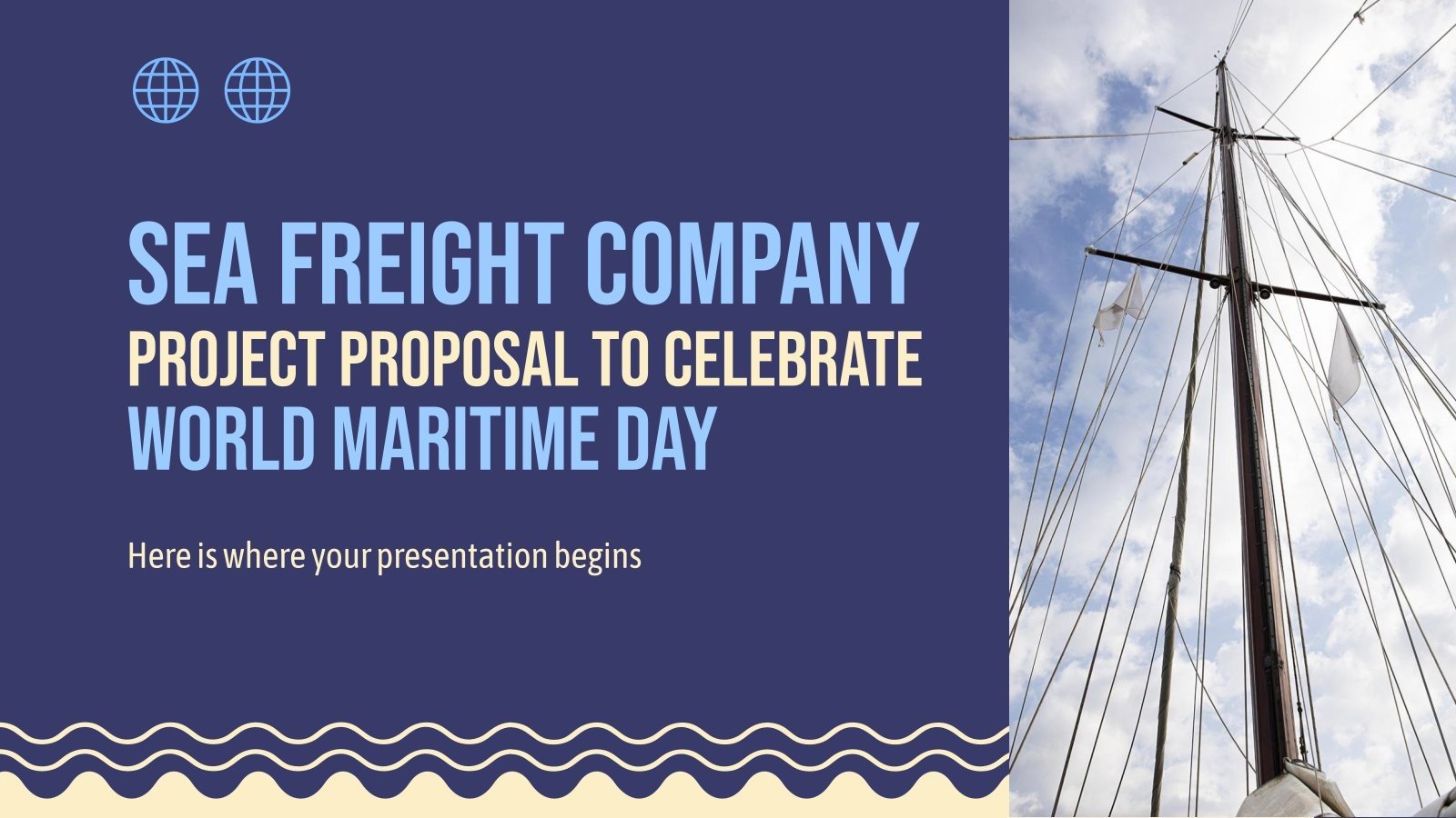 Sea Freight Company Project Proposal | Google Slides