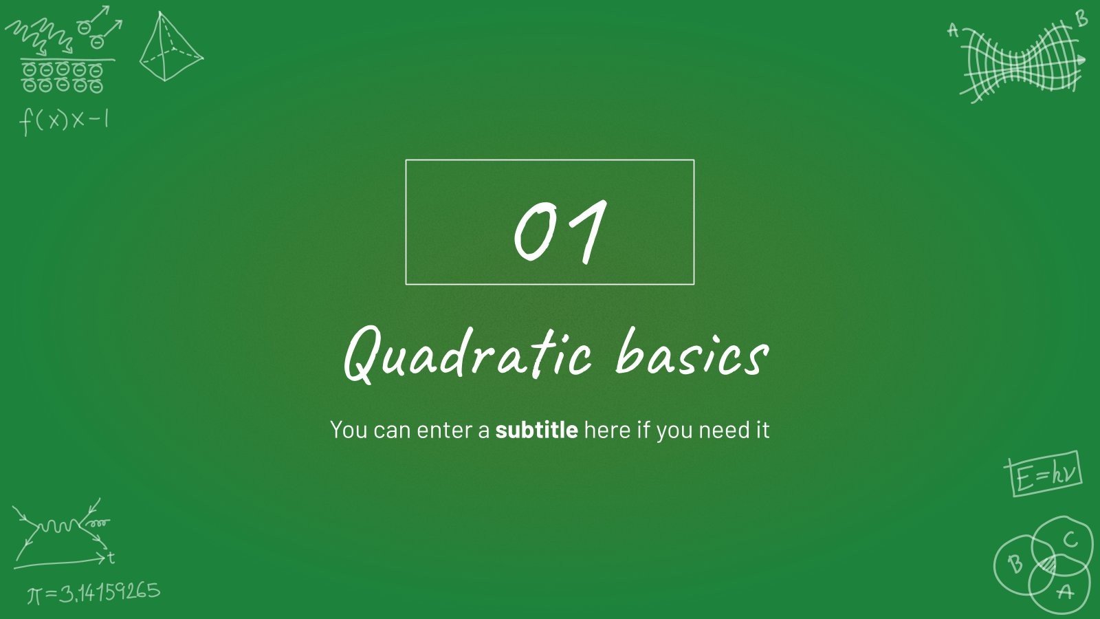 Quadratic Functions and Equations - Mathematics - 9th Grade