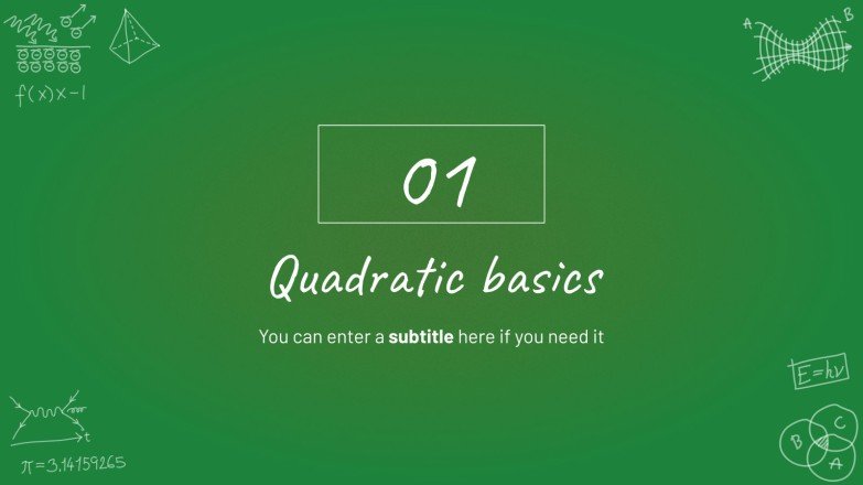 Quadratic Functions and Equations - Mathematics - 9th Grade