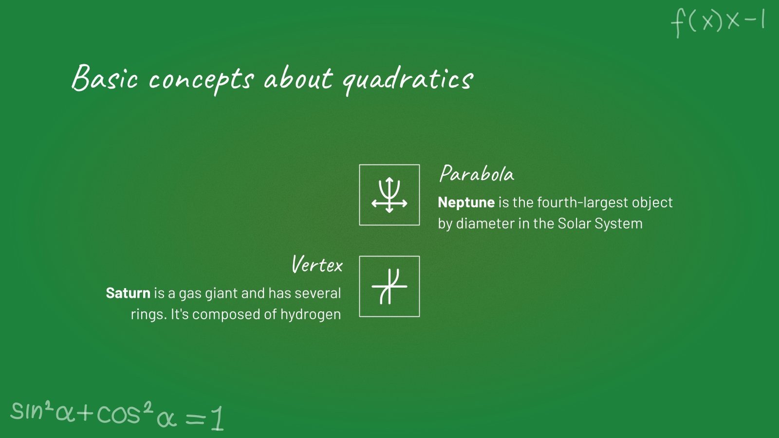 Quadratic Functions and Equations - Mathematics - 9th Grade