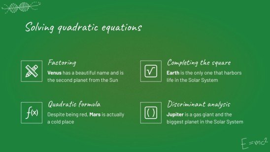 Quadratic Functions and Equations - Mathematics - 9th Grade