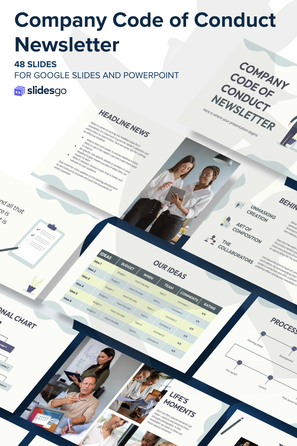Company Code of Conduct Newsletter | Google Slides & PPT