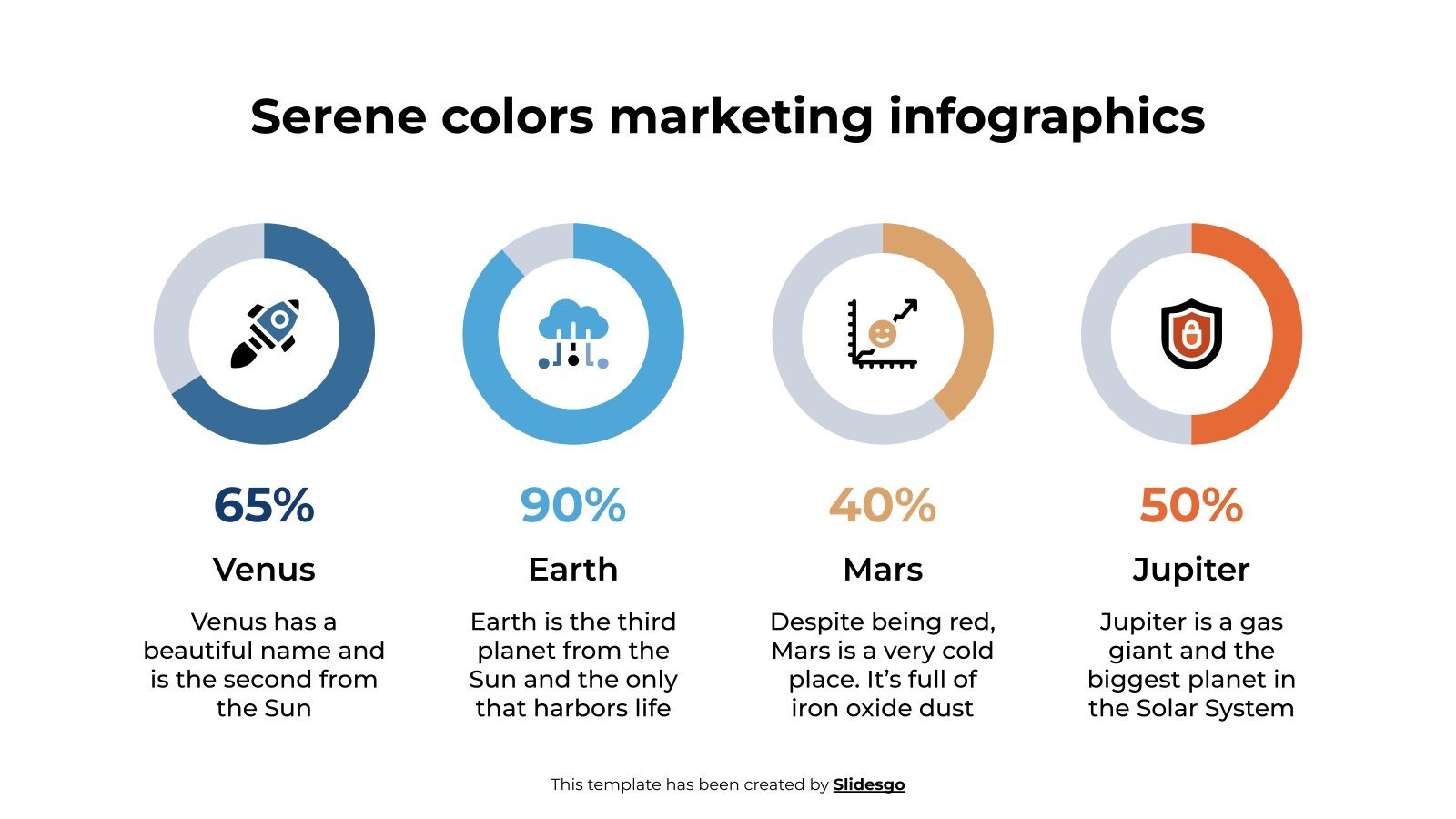 Serene Colors Marketing Infographics | Google Slides & PPT