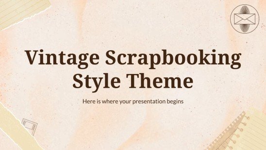 Vintage Scrapbook Style MK Campaign Google Slides and PowerPoint Template