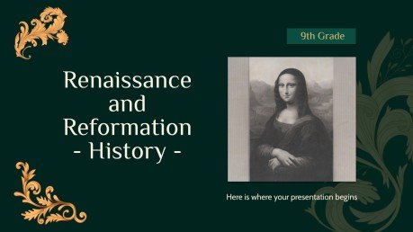 Plantillas gratis del Renacimiento para Google Slides y PPT