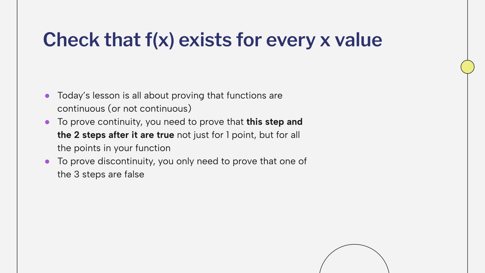 How to Prove that a Function is Continuous | Google Slides