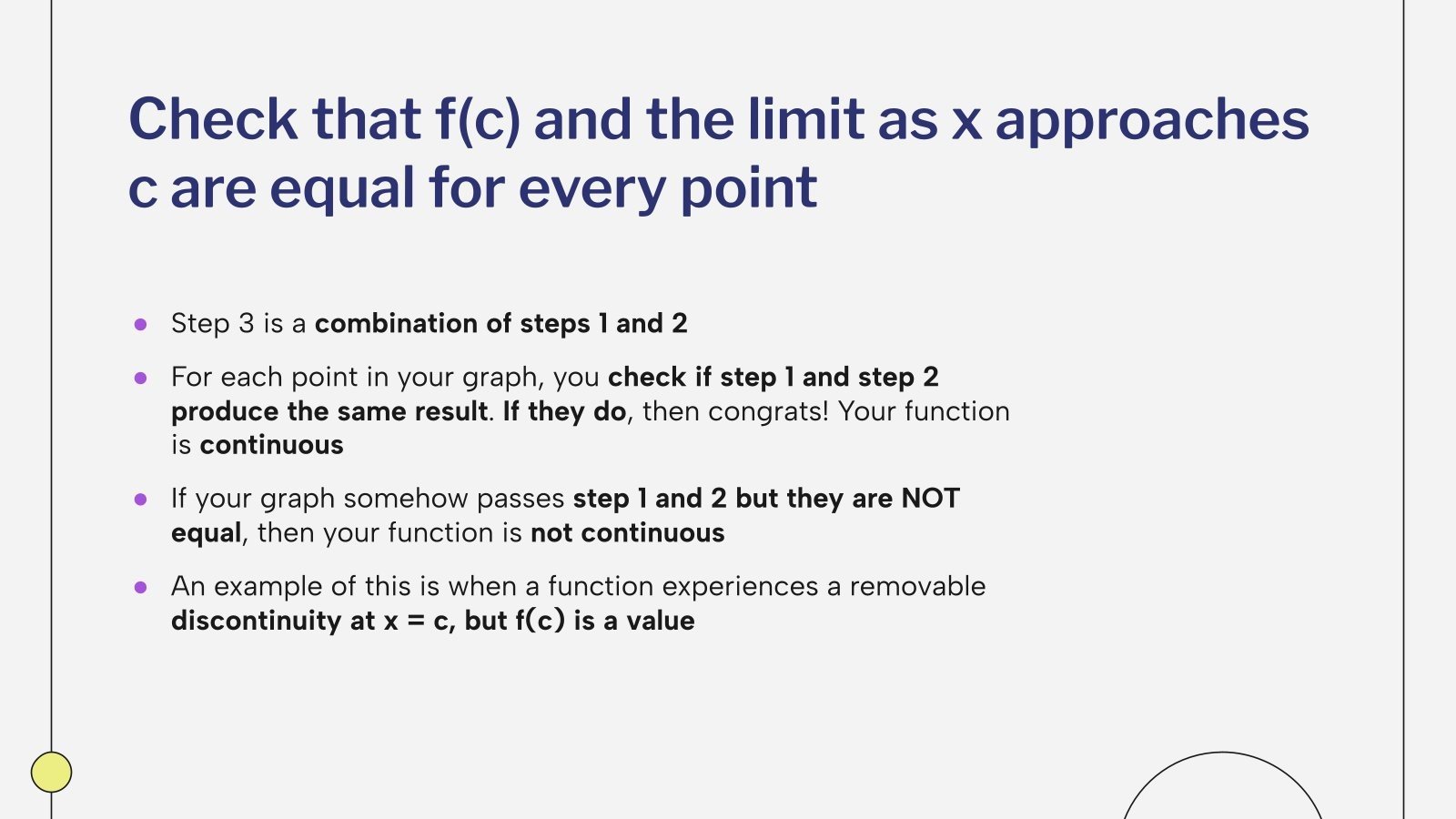 How to Prove that a Function is Continuous | Google Slides
