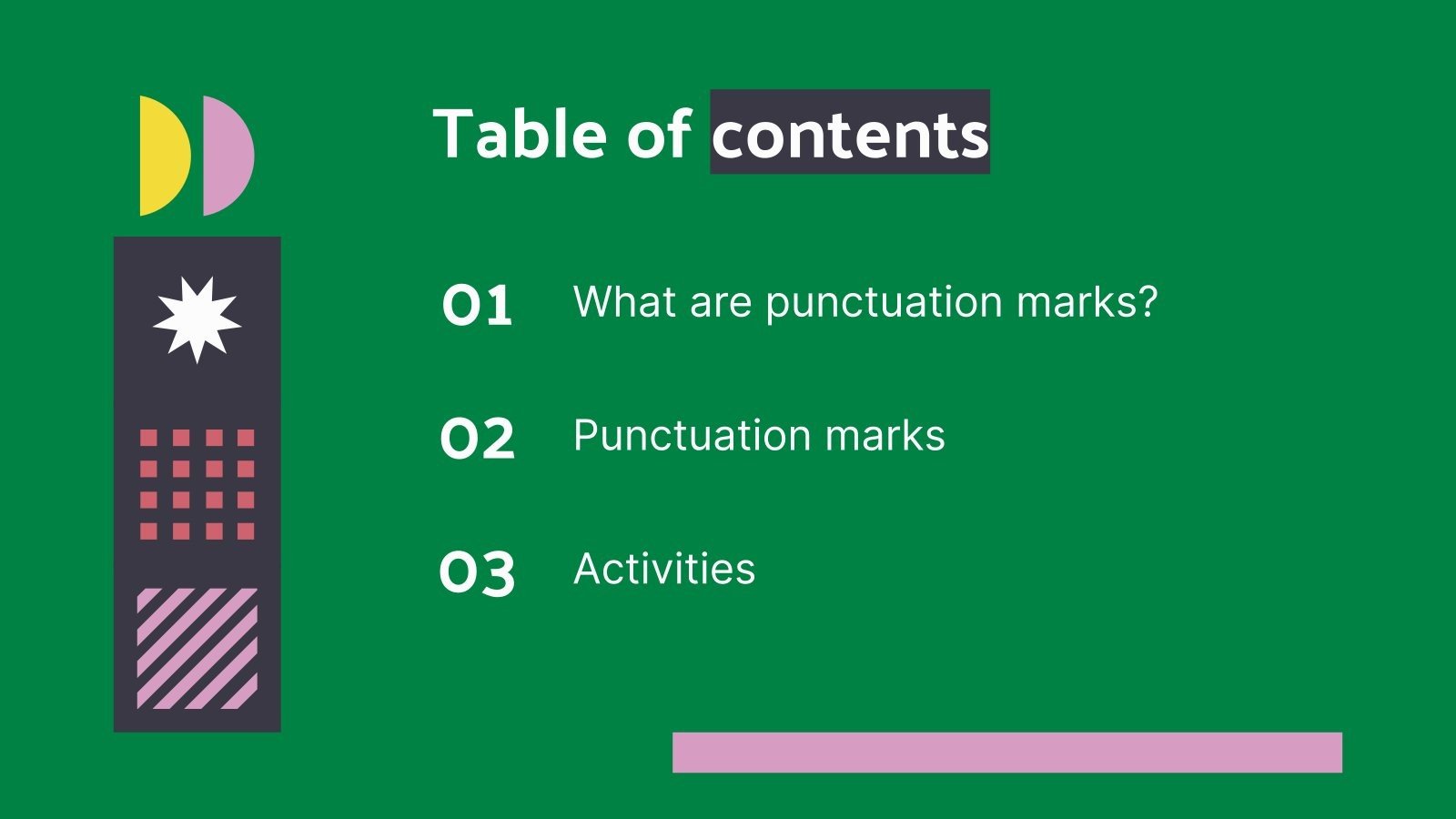 Punctuation marks: when to use them? | Google Slides & PPT