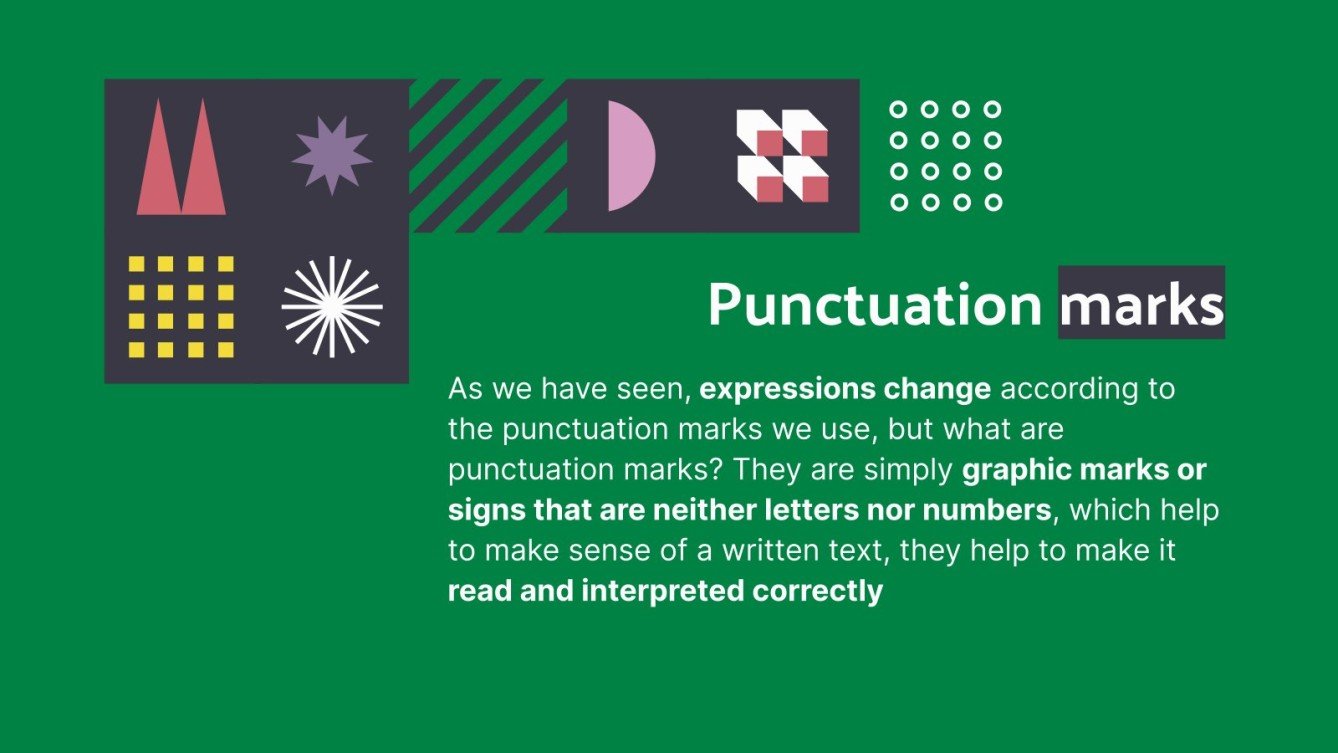 Punctuation marks: when to use them? | Google Slides & PPT