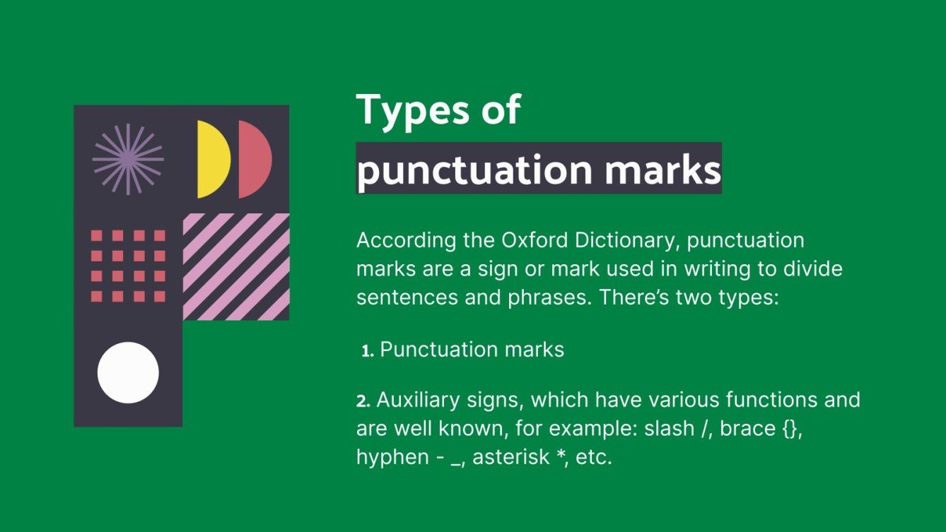 Punctuation marks: when to use them? | Google Slides & PPT