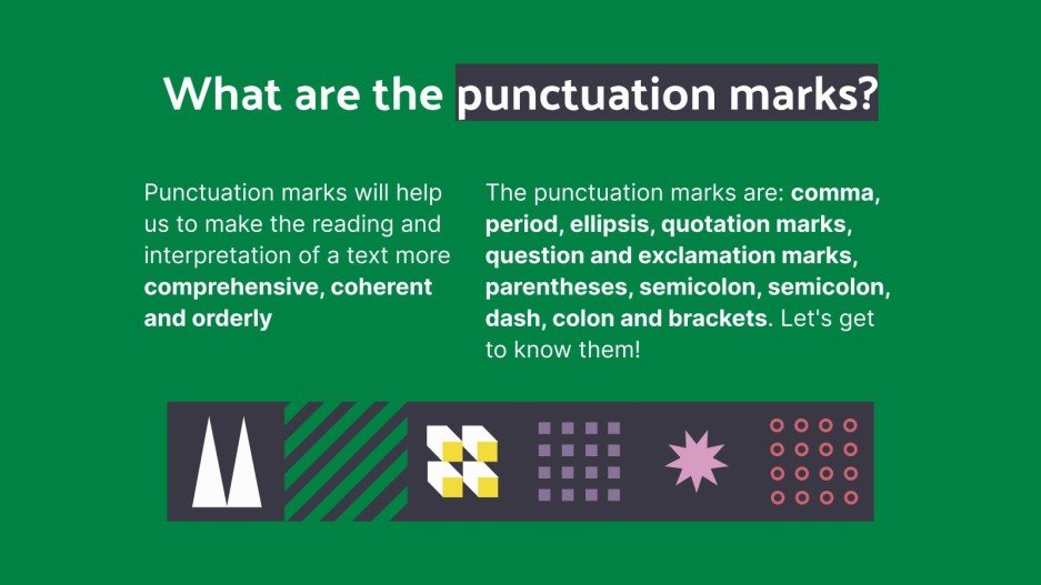 Punctuation marks: when to use them? | Google Slides & PPT