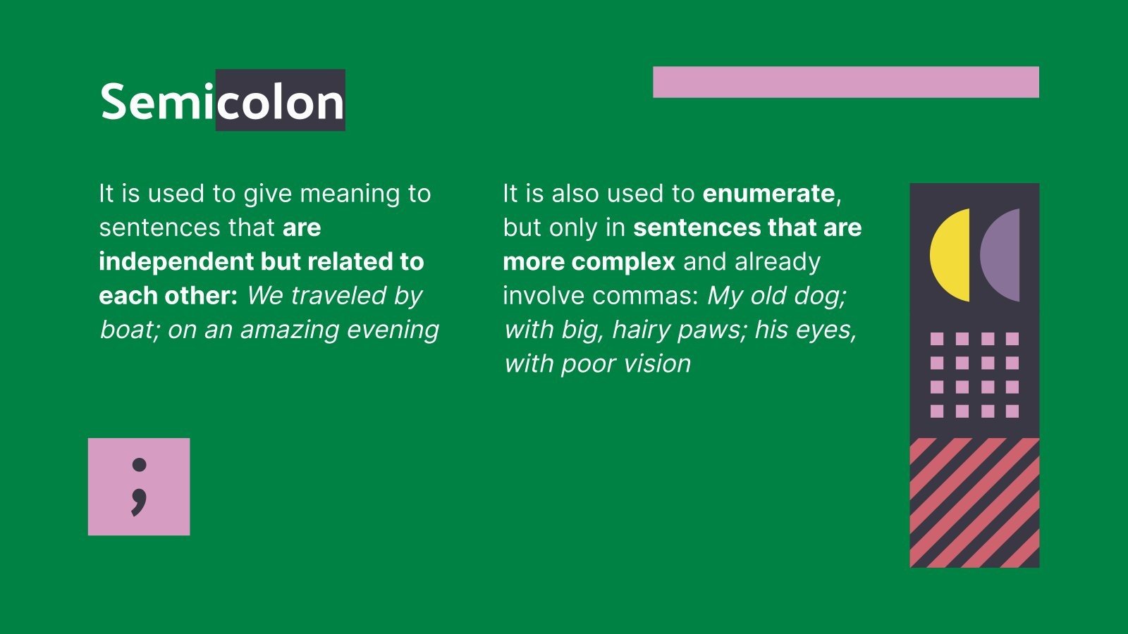 Punctuation marks: when to use them? | Google Slides & PPT