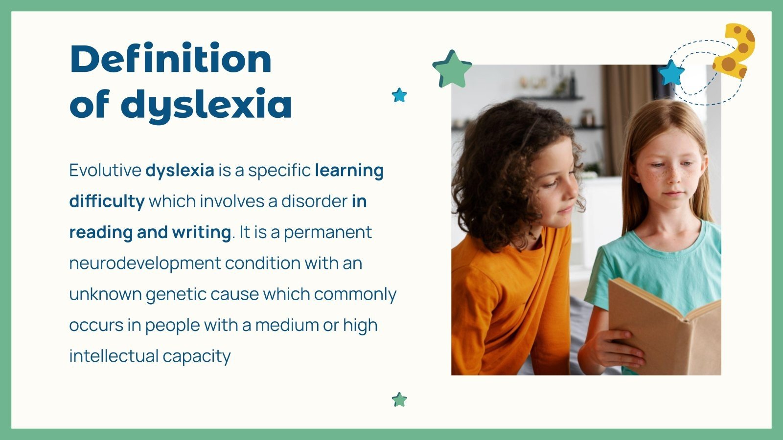 Subtypes of Dyslexia | Google Slides & PowerPoint template