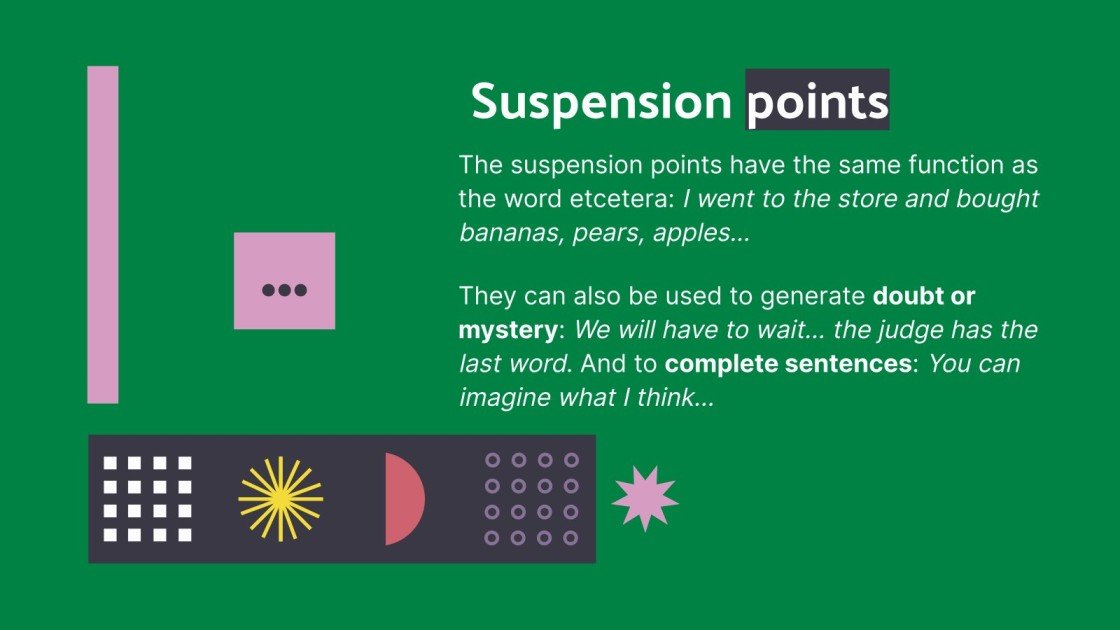 Punctuation marks: when to use them? | Google Slides & PPT