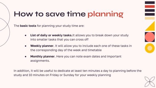 Study Planning | Google Slides & PPT