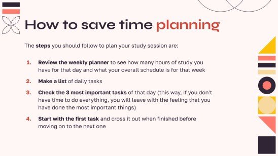 Study Planning | Google Slides & PPT