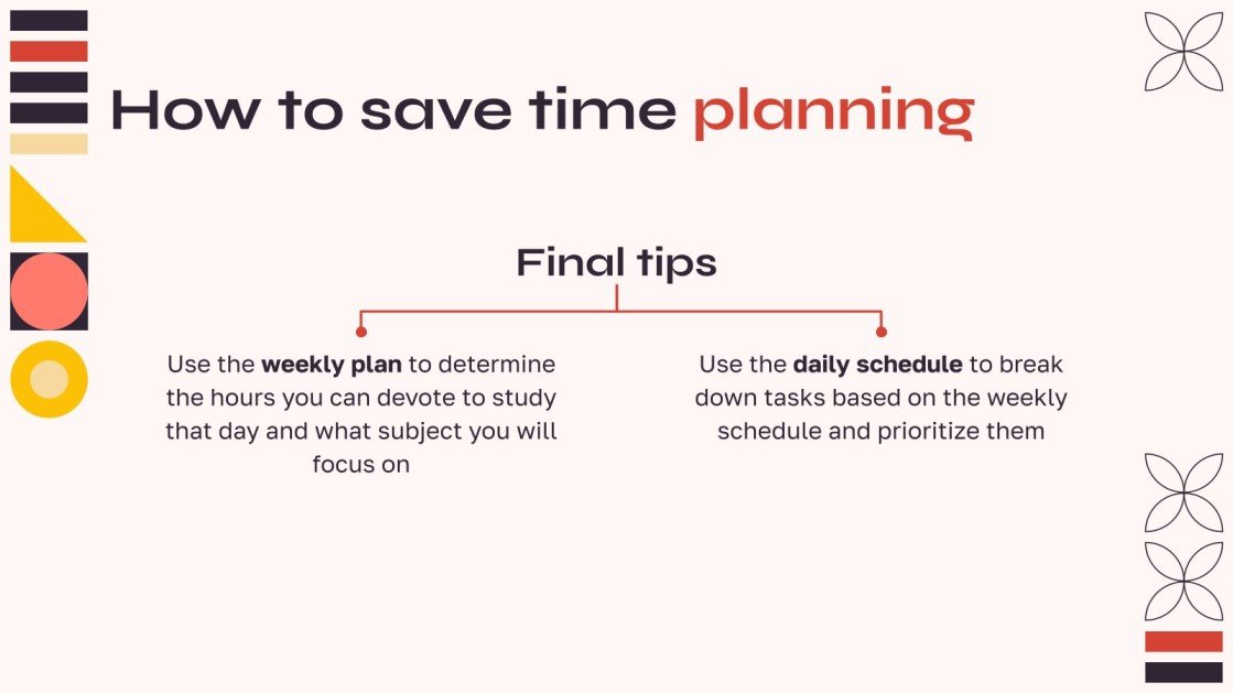 Study Planning | Google Slides & PPT