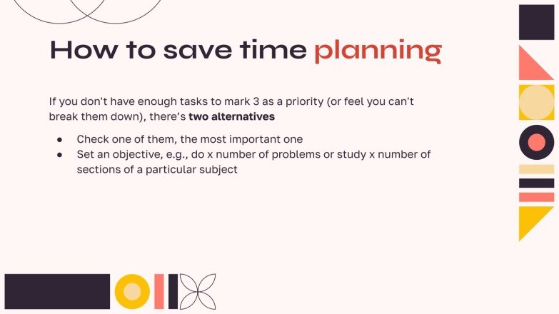 Study Planning | Google Slides & PPT