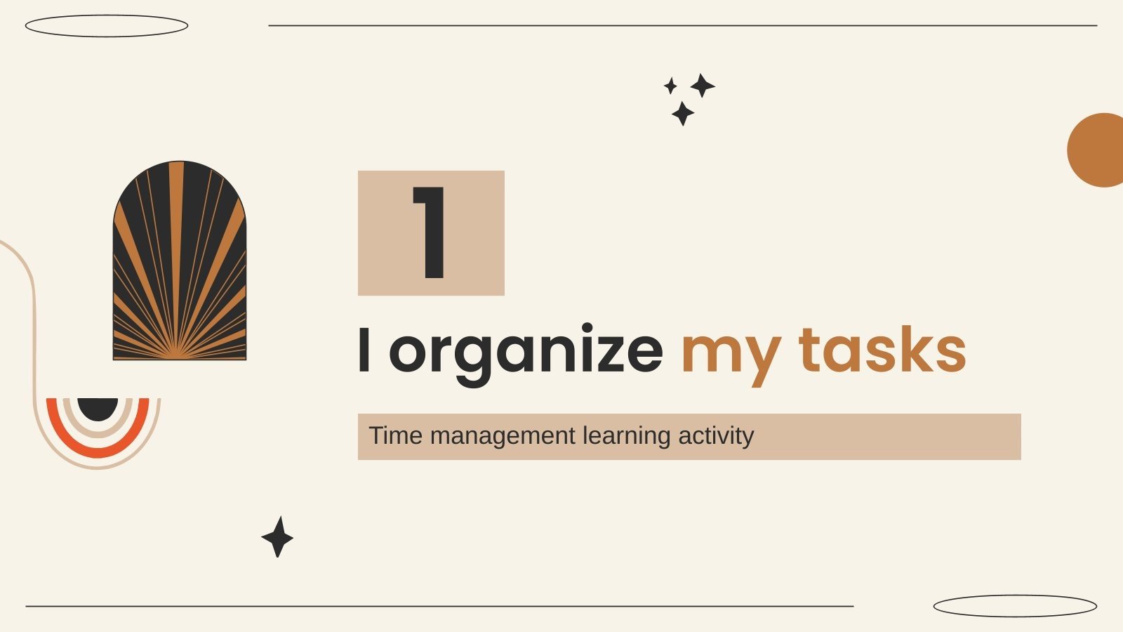 Activity "I organize my tasks" | Google Slides & PowerPoint