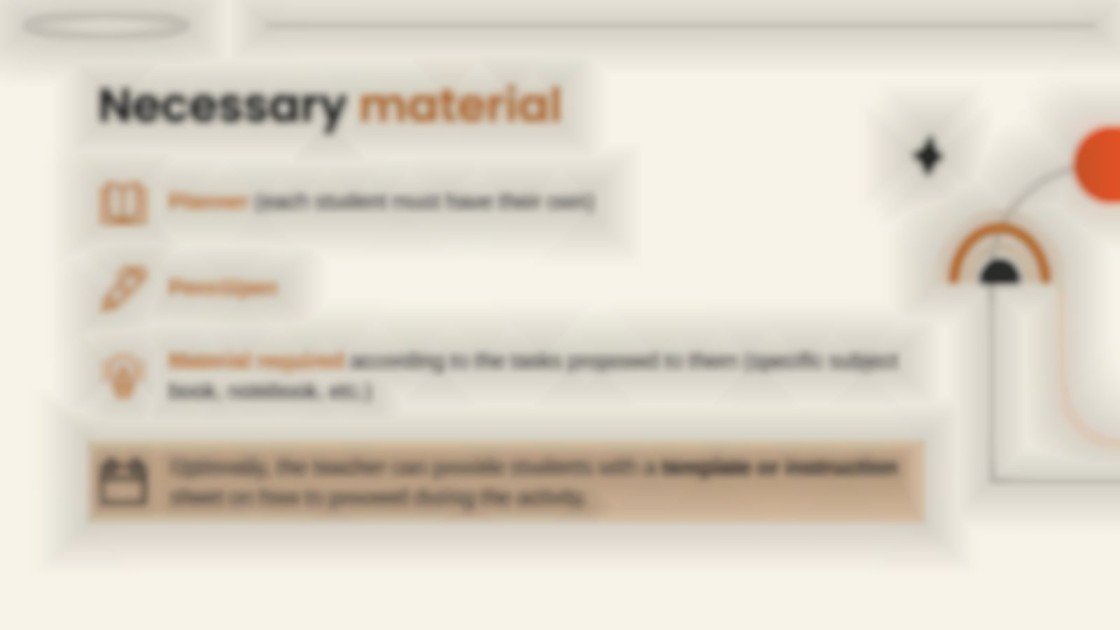 Activity "I organize my tasks" | Google Slides & PowerPoint