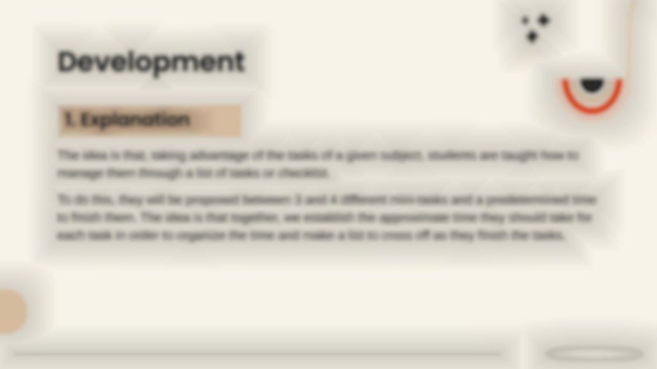 Activity "I organize my tasks" | Google Slides & PowerPoint