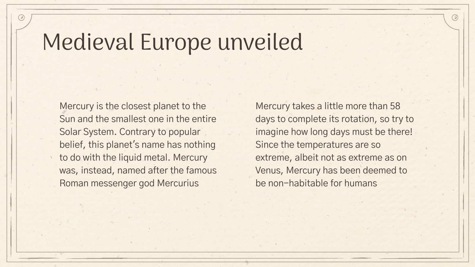 Overview of Medieval Europe and the Middle Ages - 9th Grade