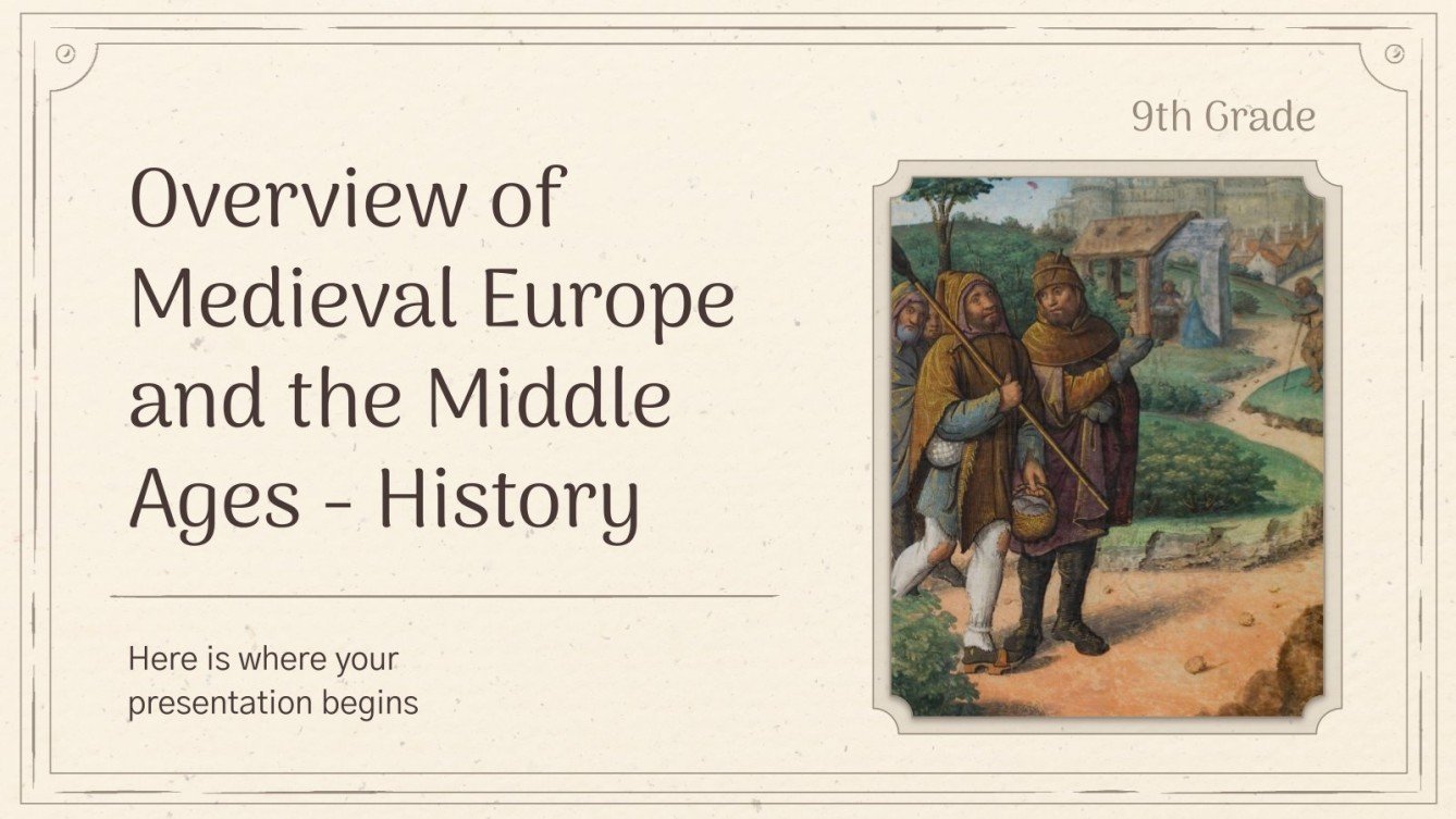 Medieval themed templates for Google Slides and PowerPoint