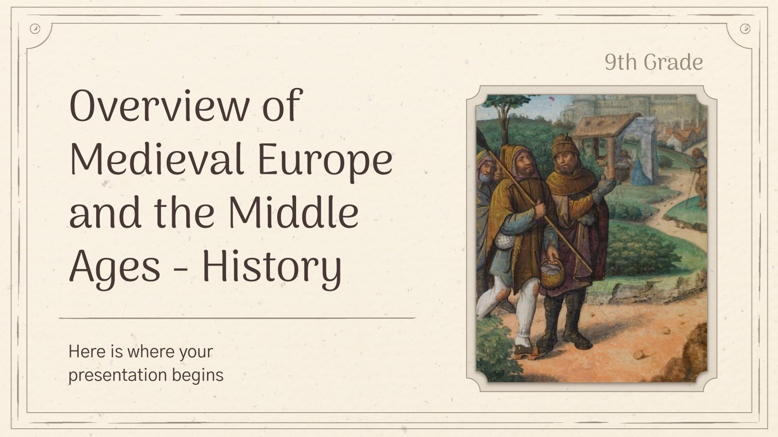 Medieval themed templates for Google Slides and PowerPoint