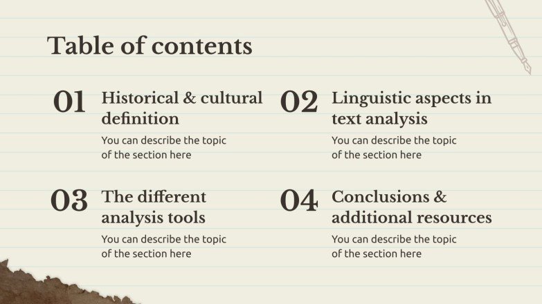 Analysis of Historical and Cultural Texts - Language Arts
