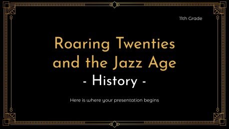 Free Jazz-related Google Slides and PowerPoint Templates