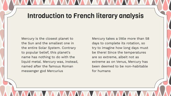 French Literary Analysis - Master of Arts in French