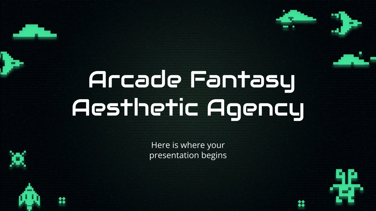 Arcade Fantasy Aesthetic Agency | Google Slides & PPT