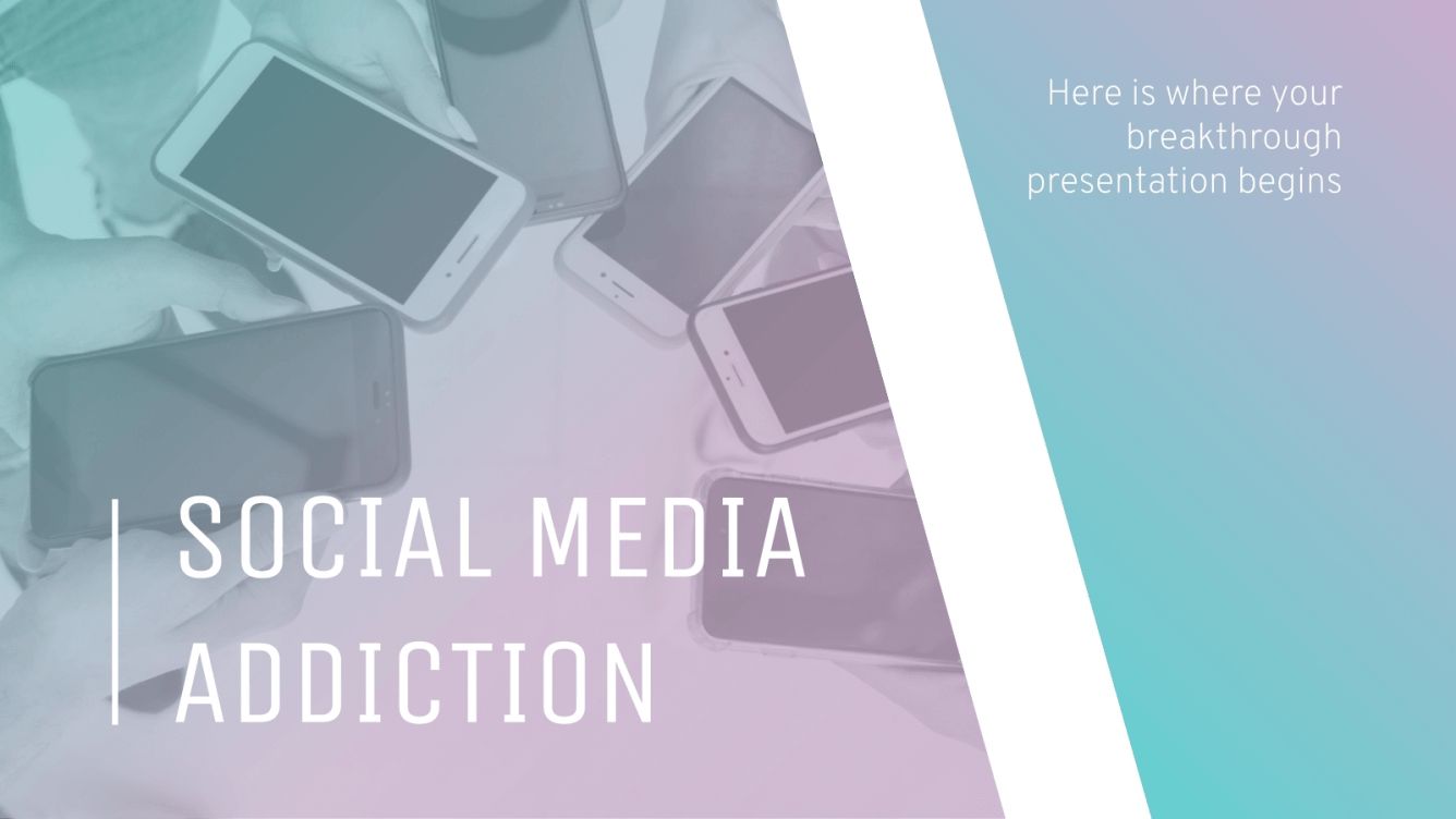 Social Media Addiction Google Slides & PowerPoint Template