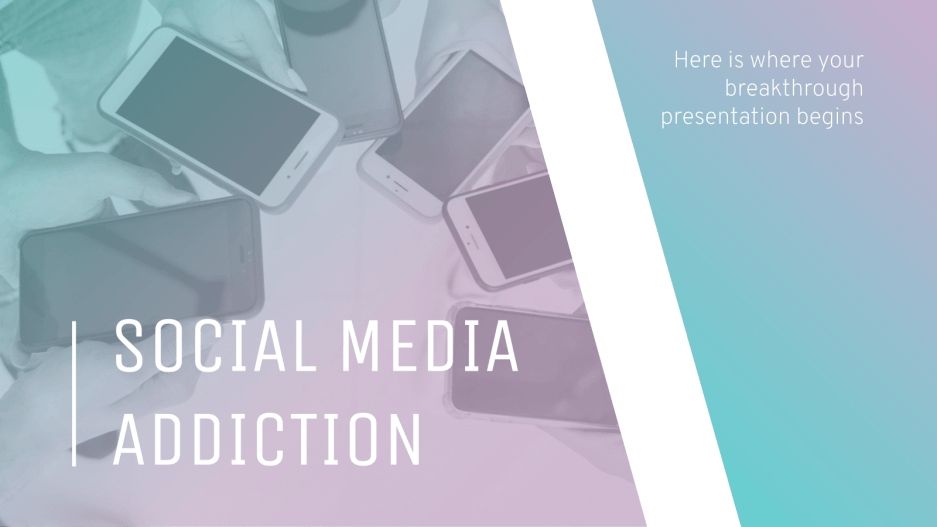 Social Media Addiction Google Slides & PowerPoint Template
