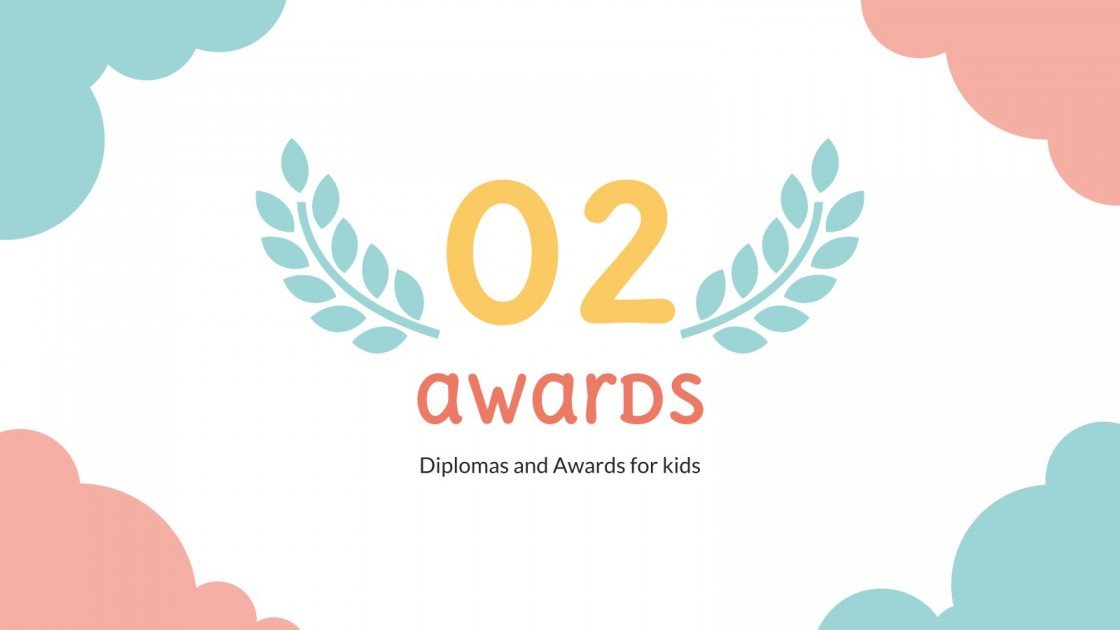 Preschool End of Year Awards Google Slides and PPT template