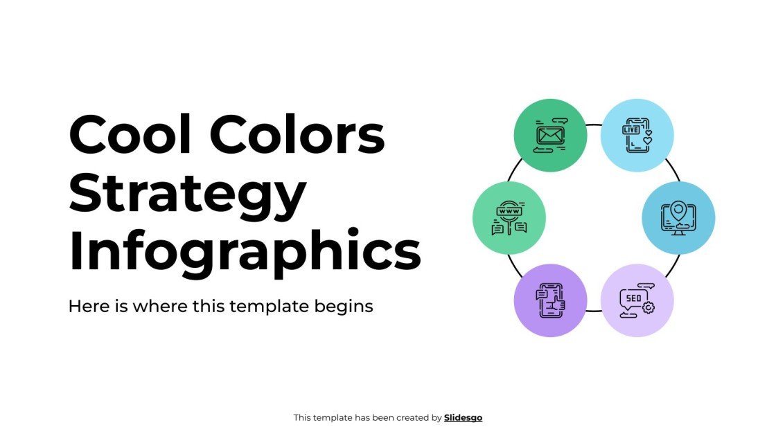 Cool Colors Strategy Infographics | Google Slides & PPT