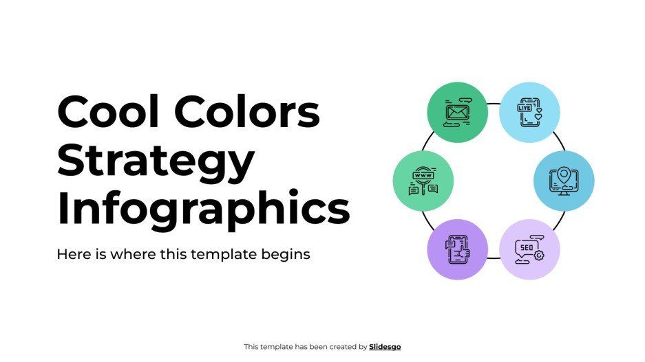 Cool Colors Strategy Infographics | Google Slides & PPT