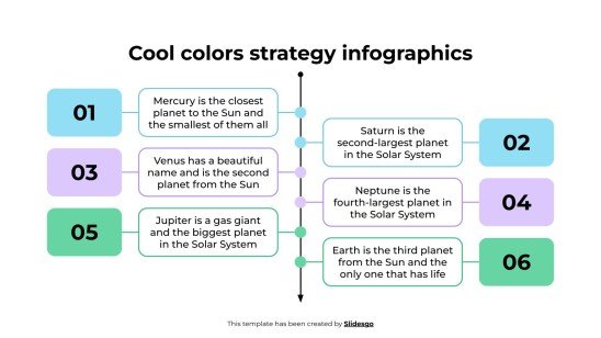 Cool Colors Strategy Infographics | Google Slides & PPT