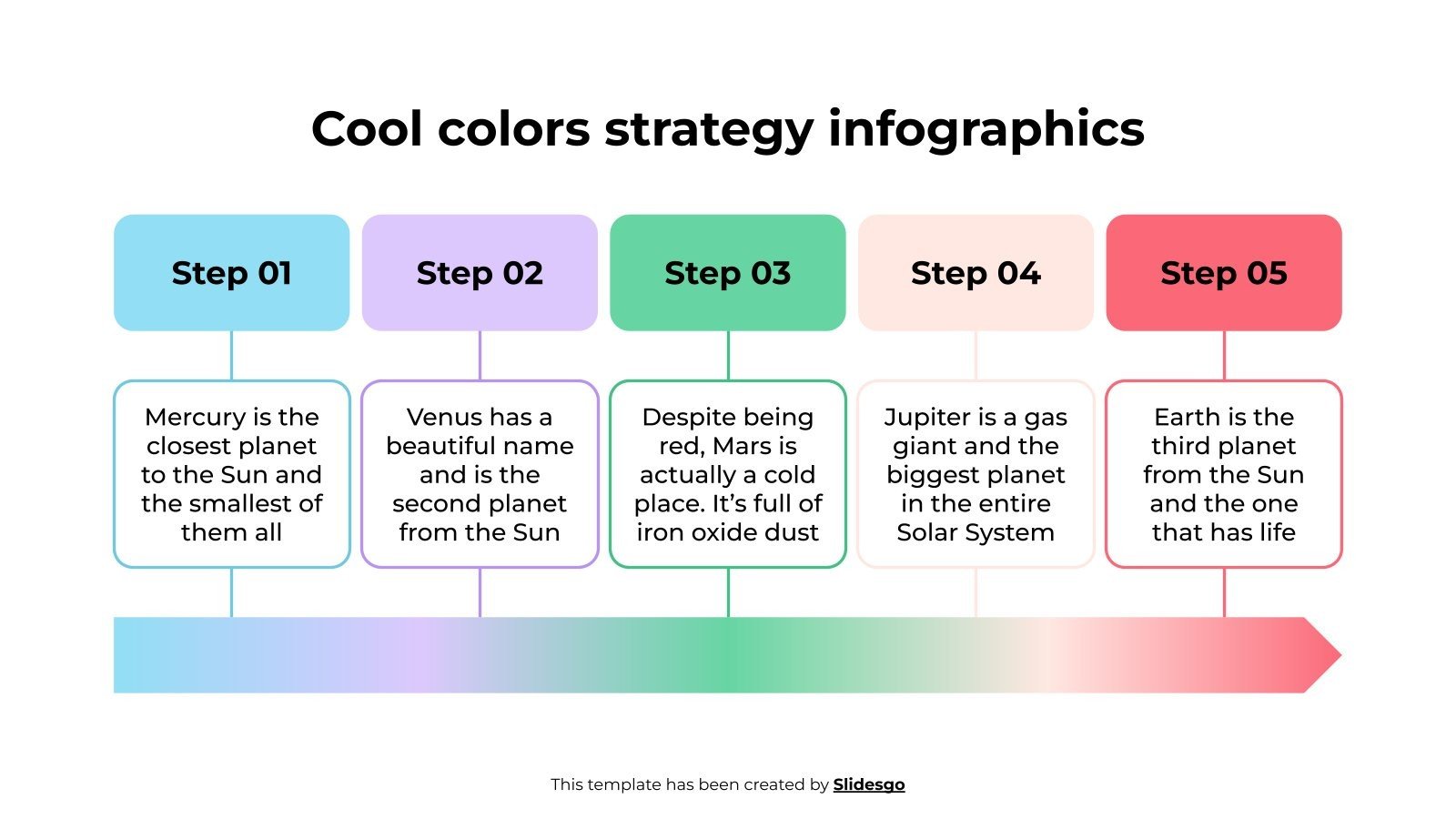 Cool Colors Strategy Infographics | Google Slides & PPT